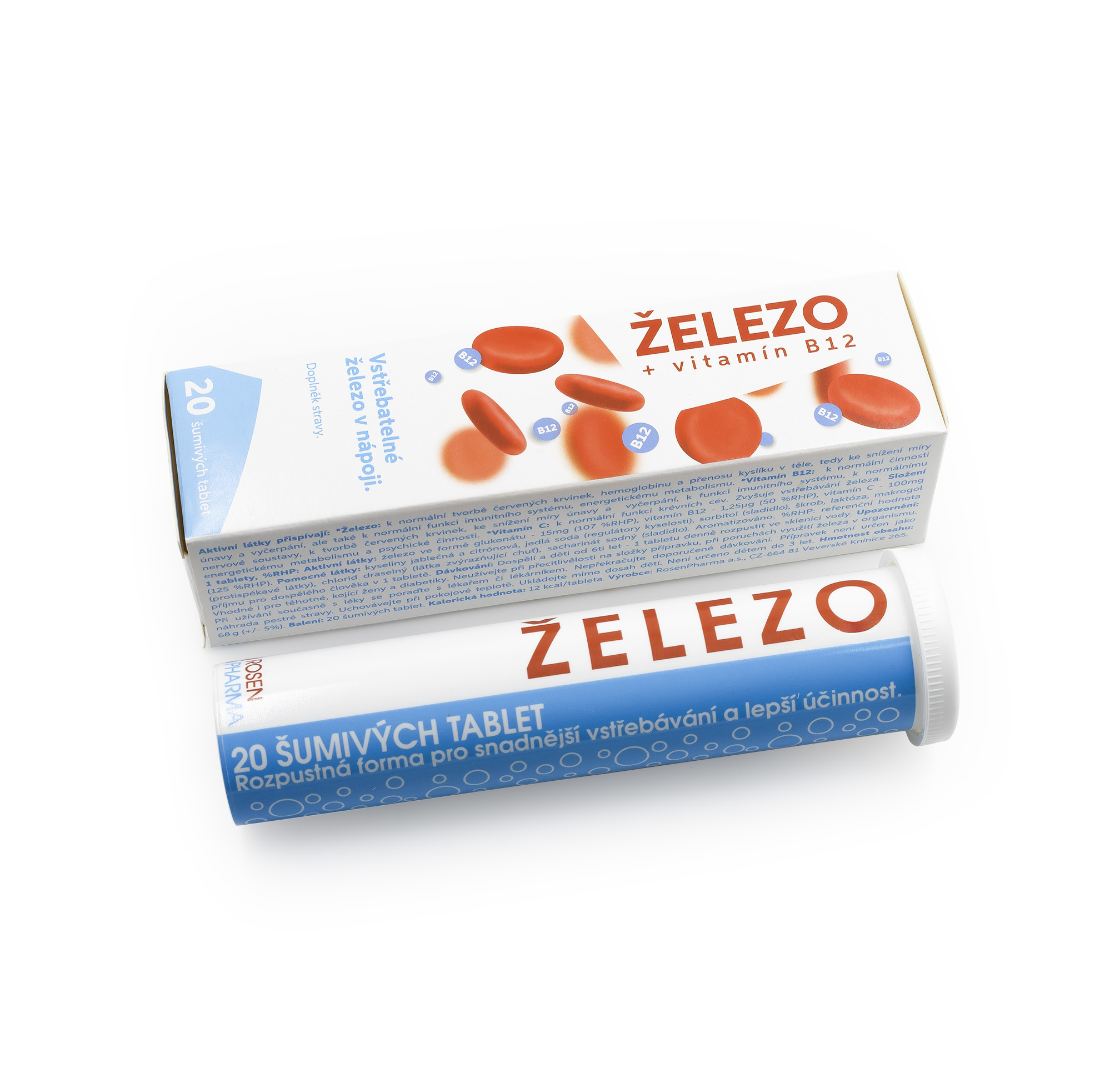 Železo - šumivé tablety - RosenPharma a.s.